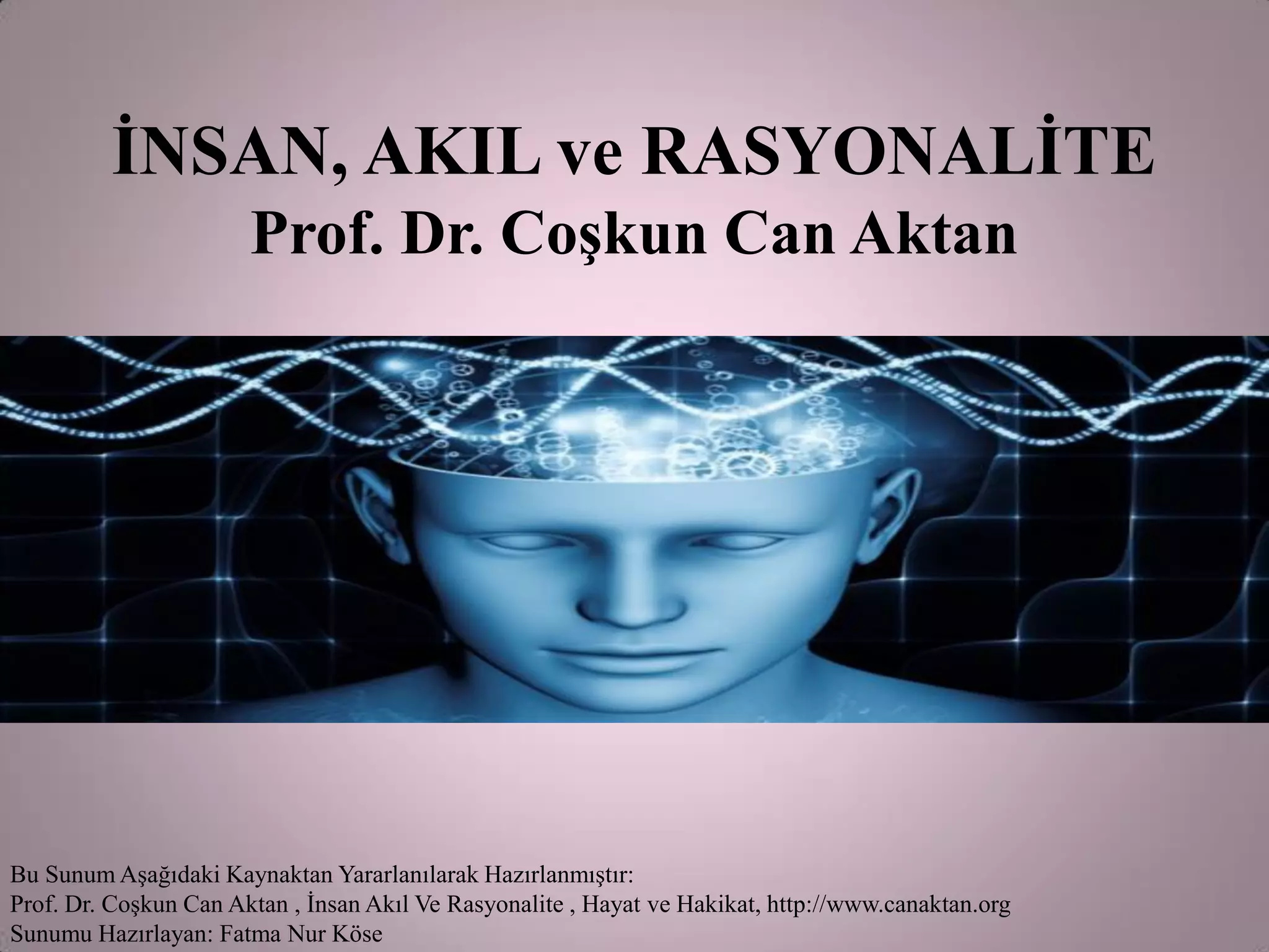 İNSAN, AKIL ve RASYONALİTE | PDF