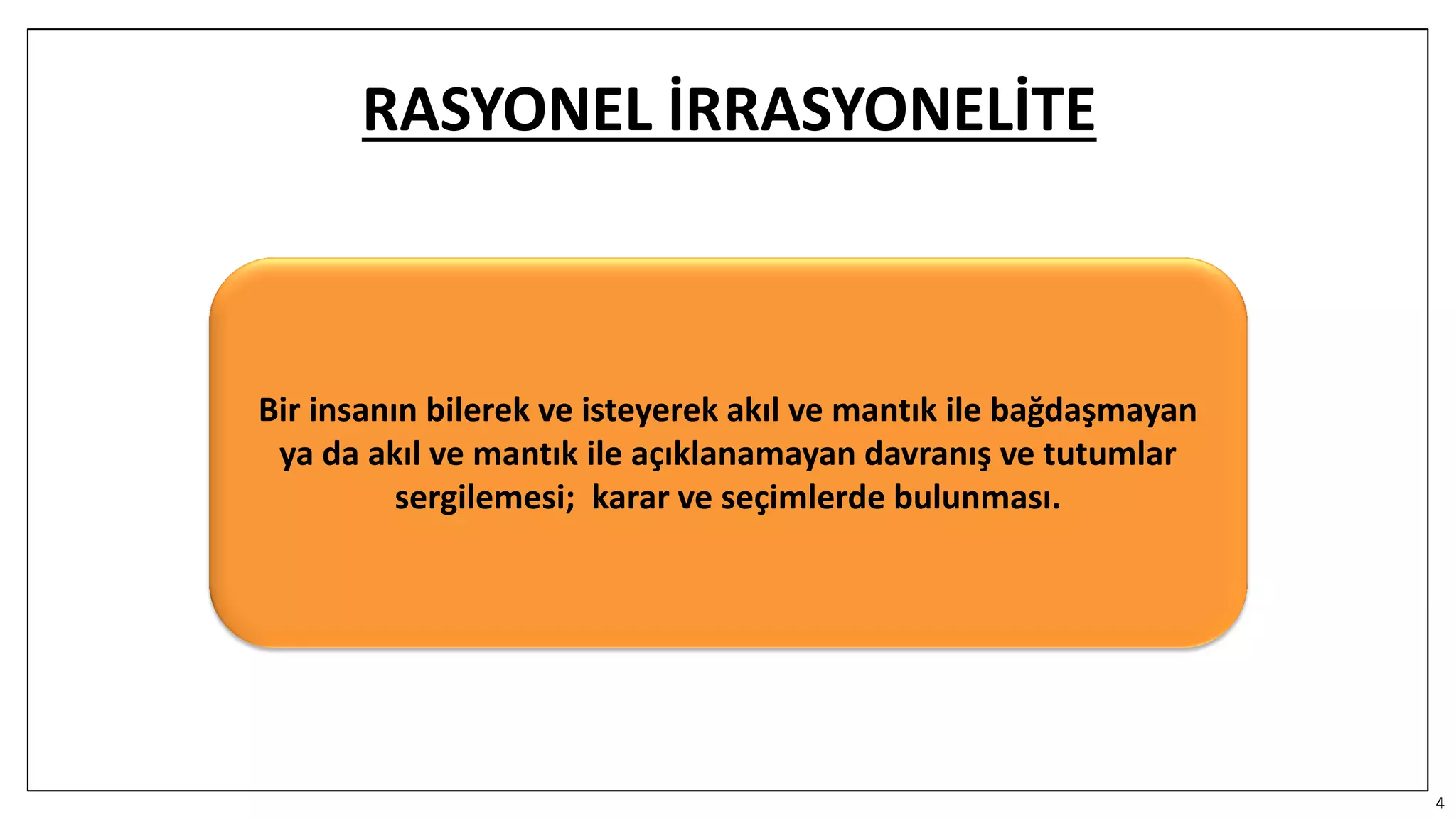 RASYONEL İRRASYONELİTE | PDF