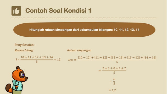 Rataan Simpangan - Ukuran Penyebaran Data (Matematika Kelas 12) | PPT