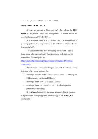 RDF APIs for .NET Framework | PDF | Databases | Computer Software and Applications
