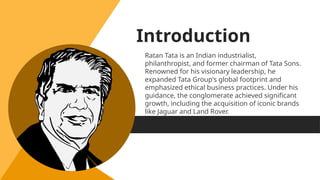 MR RATAN TATA'S life animated powerpoint | PPTX