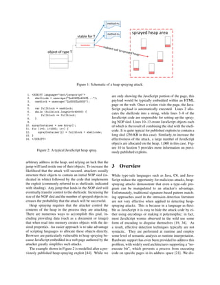 NOZZLE: A Defense Against Heap-spraying Code Injection Attacks | PDF