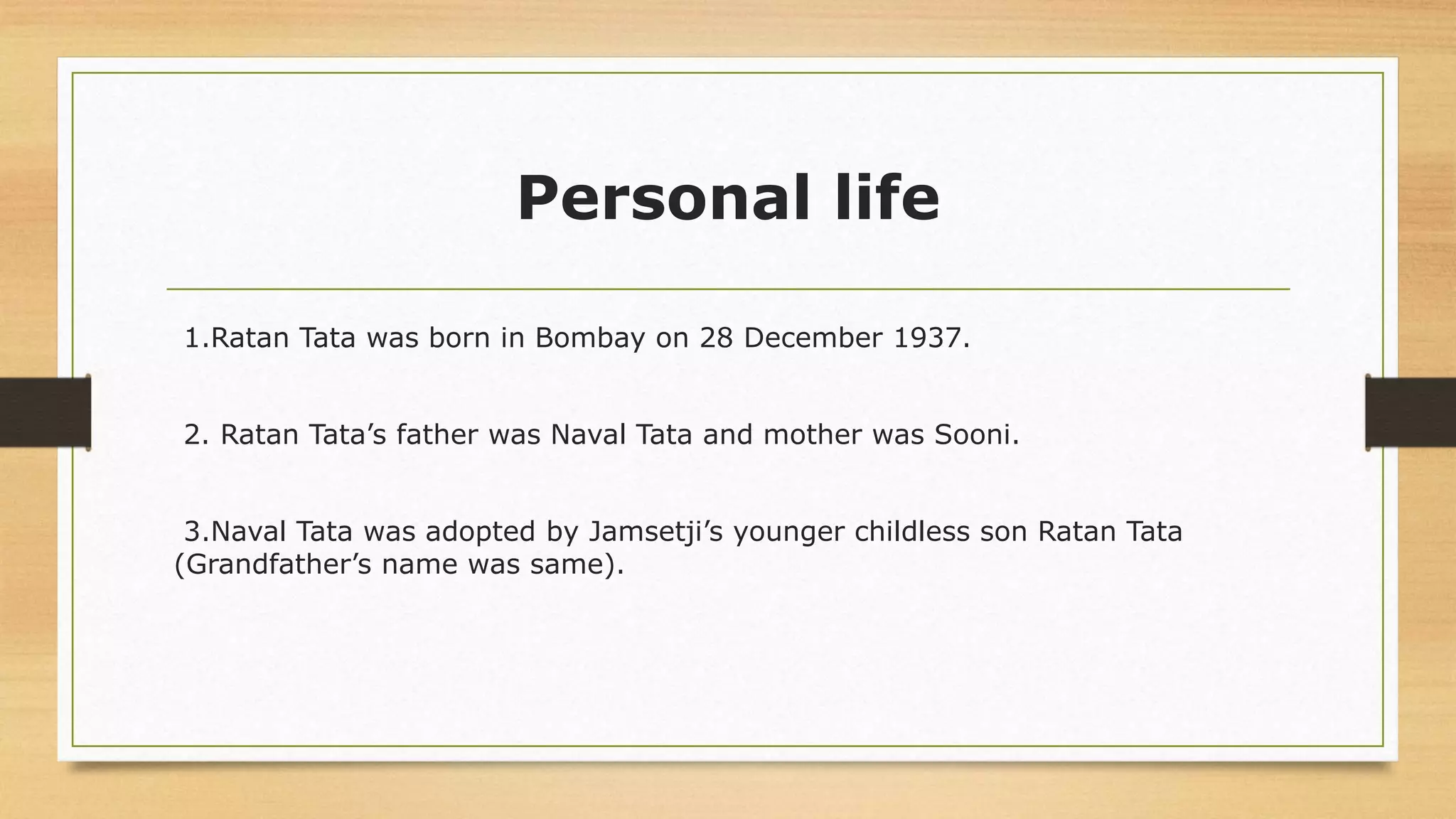 Ratan naval tata | PPTX