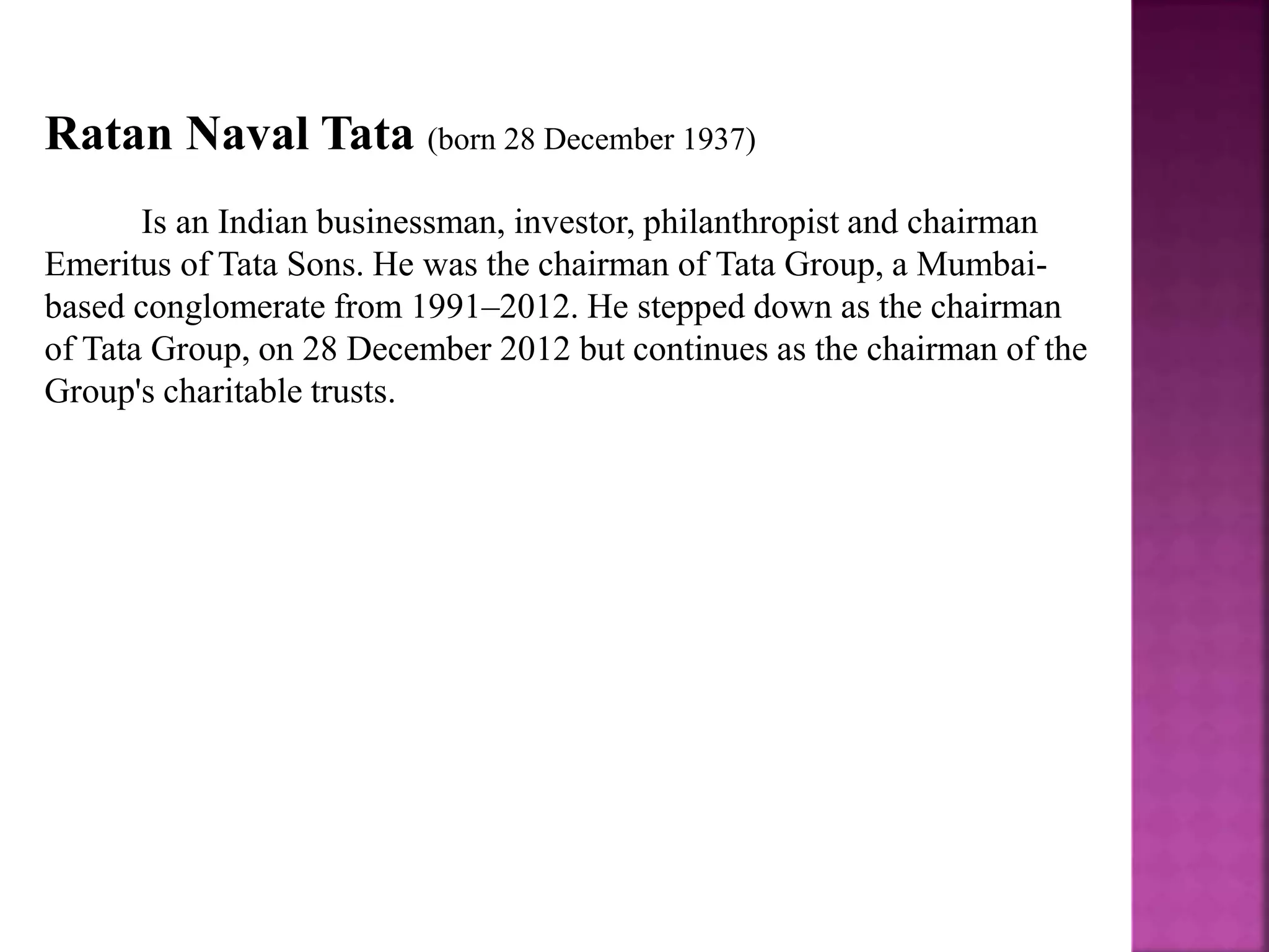 Ratan tata | PPT