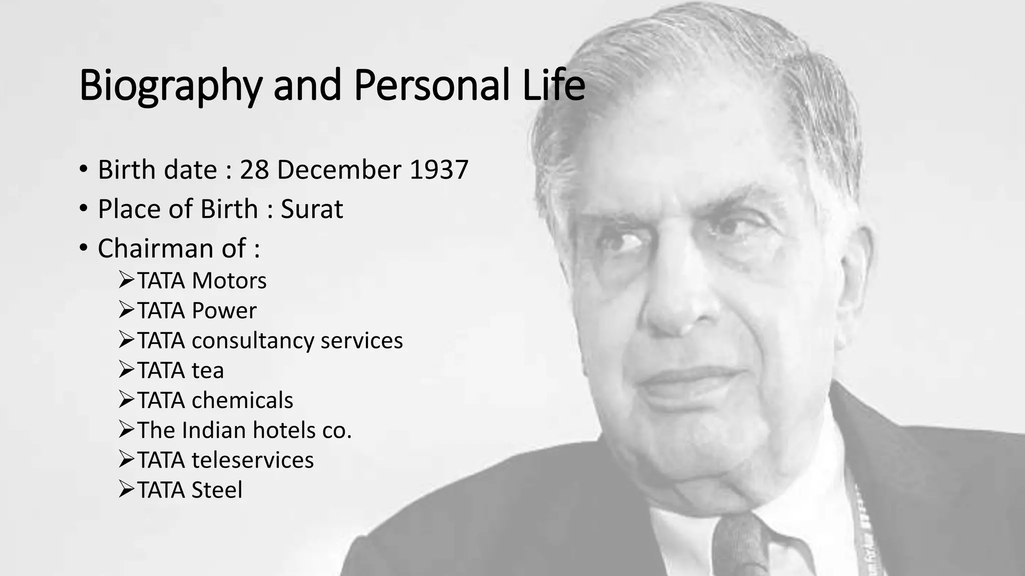 Ratan tata an succesful entrepreneur | PPTX