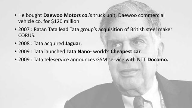 Ratan tata an succesful entrepreneur | PPTX