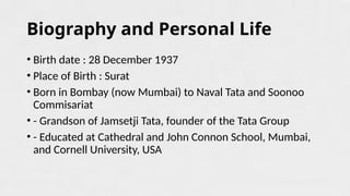 RATAN TATA AS SUCCESSFUL ENTREPRENEUR1.pptx