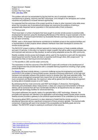 Ratatat Project Plan V2 | PDF