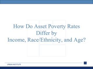 Asset Poverty and the Importance of Emergency Savings | PPT