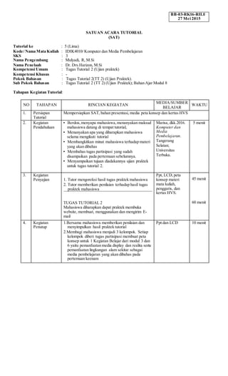 Rat dan sat komputer dan media pembelajaran | DOCX