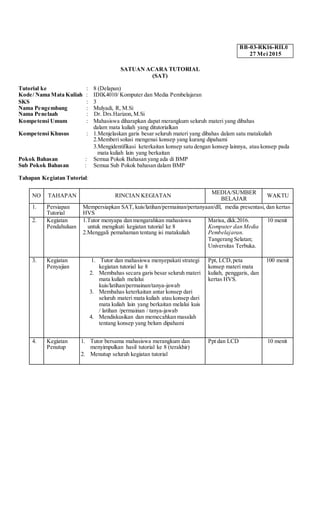 Rat dan sat komputer dan media pembelajaran | DOCX