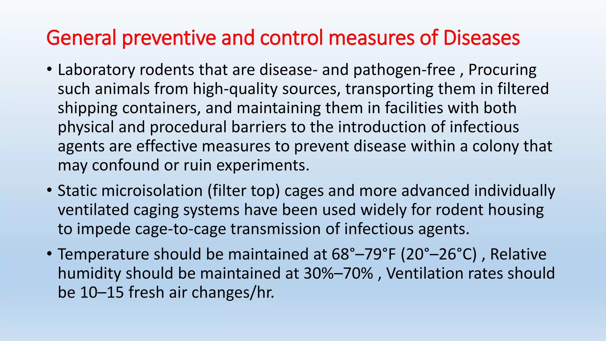 laboratory Rat diseases &control measures | PPTX