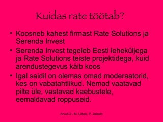 Rate.ee presentation | PPT