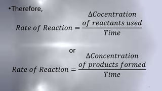 Rate of Reactions | PPT