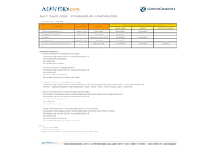 Rate Card 2008 Ppt | PDF