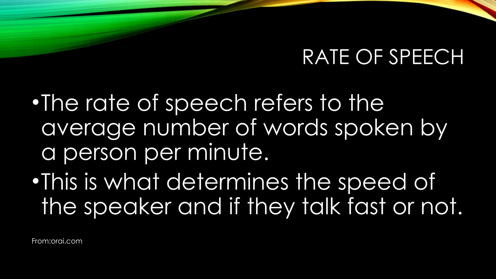 Rate-of-speech.pptx communication skills | PPT