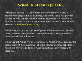 Rate analysis | PPTX