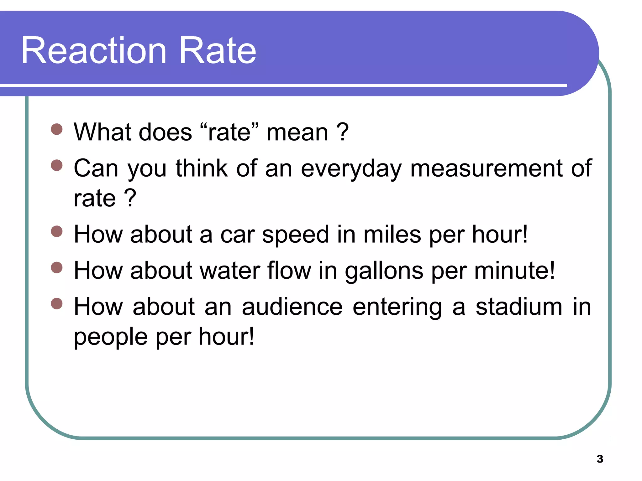 Rate and order of reaction | PPT
