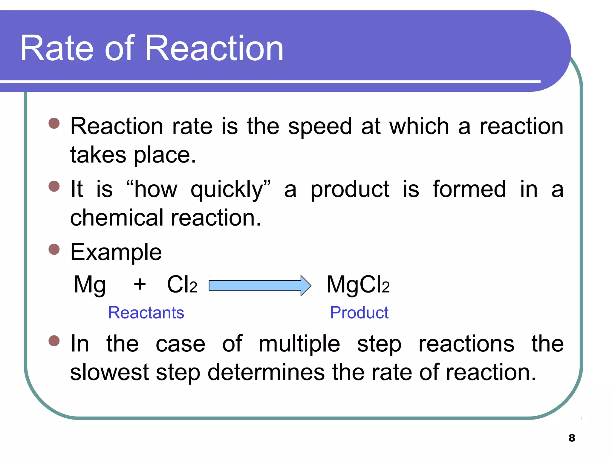Rate and order of reaction | PPT