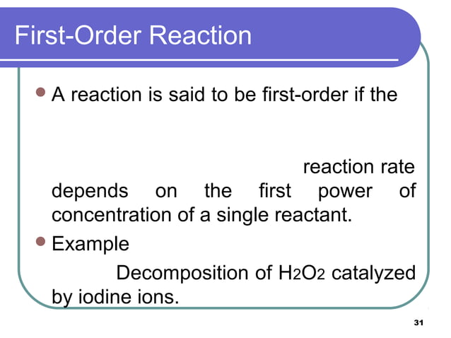 Rate and order of reaction | PPT