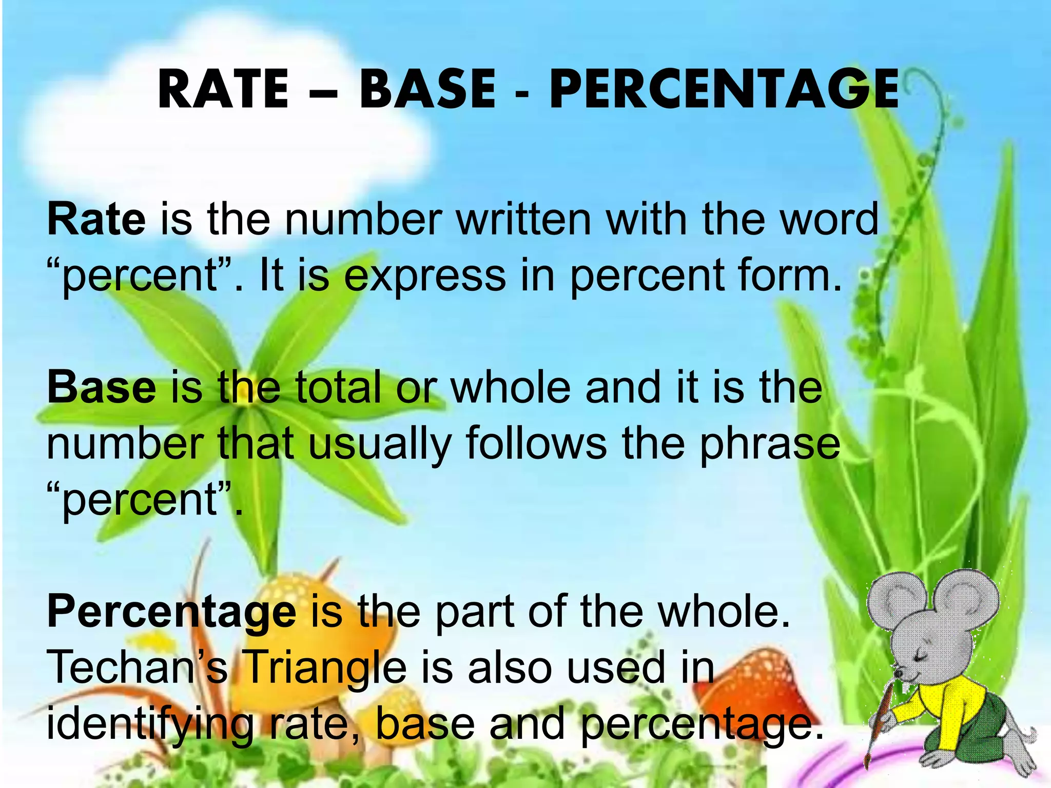 Rate, Base and Presentation | PPTX