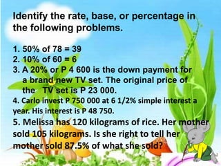 Rate, Base and Presentation | PPTX