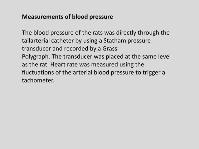 Recording of Rat ECG, BP and heart rate | PPTX | Heart and ...