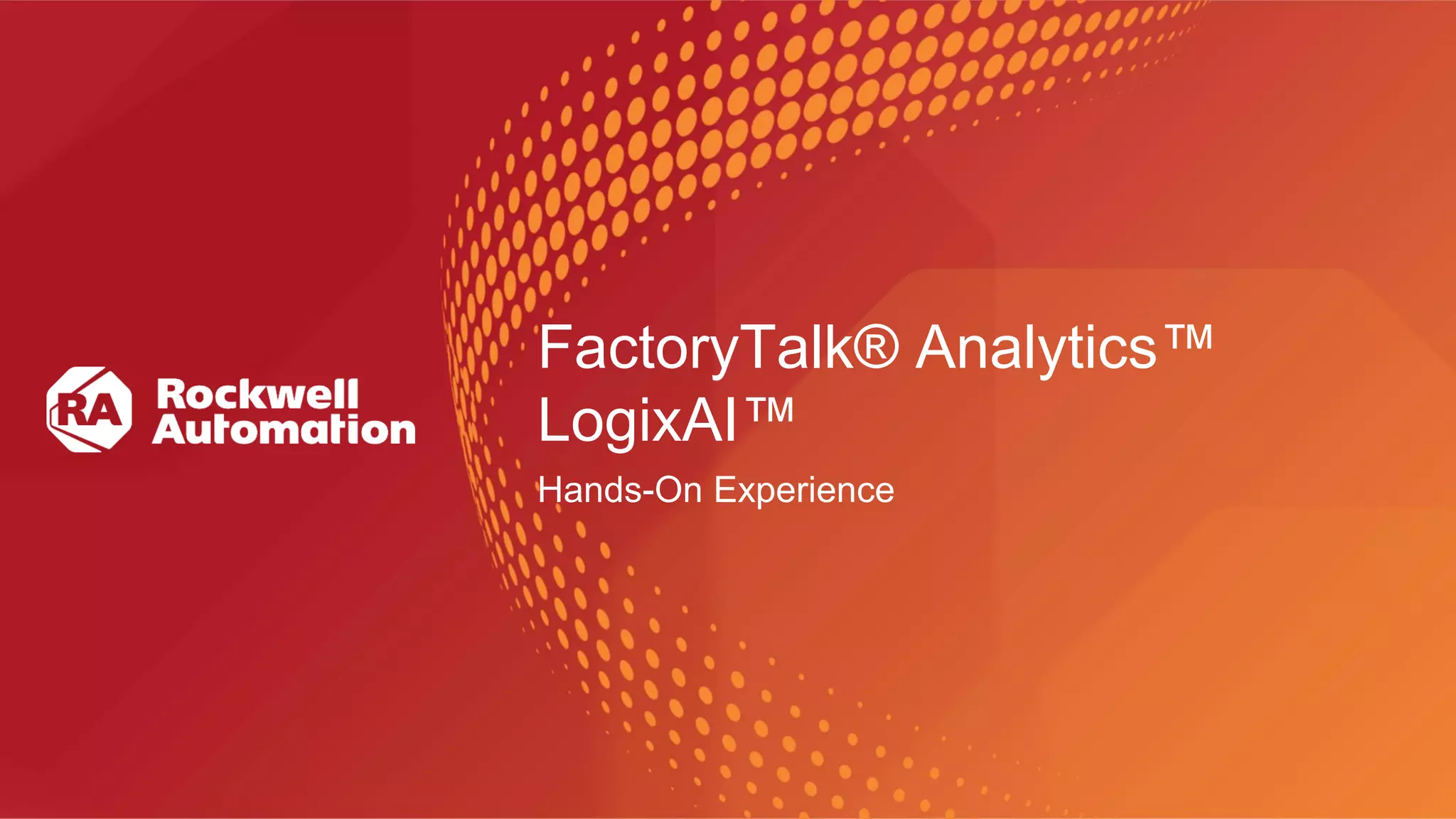 RA TechED 2019 - CL05 Reduce Waste with Logixai | PPT