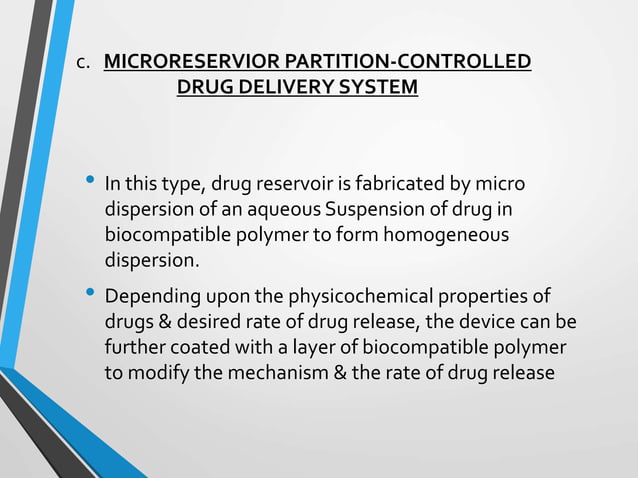 Rate controlled drug delivery system | PPTX | Pharmaceutical Industry | Industries