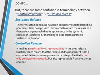 Rate controlled drug delivery system | PPTX