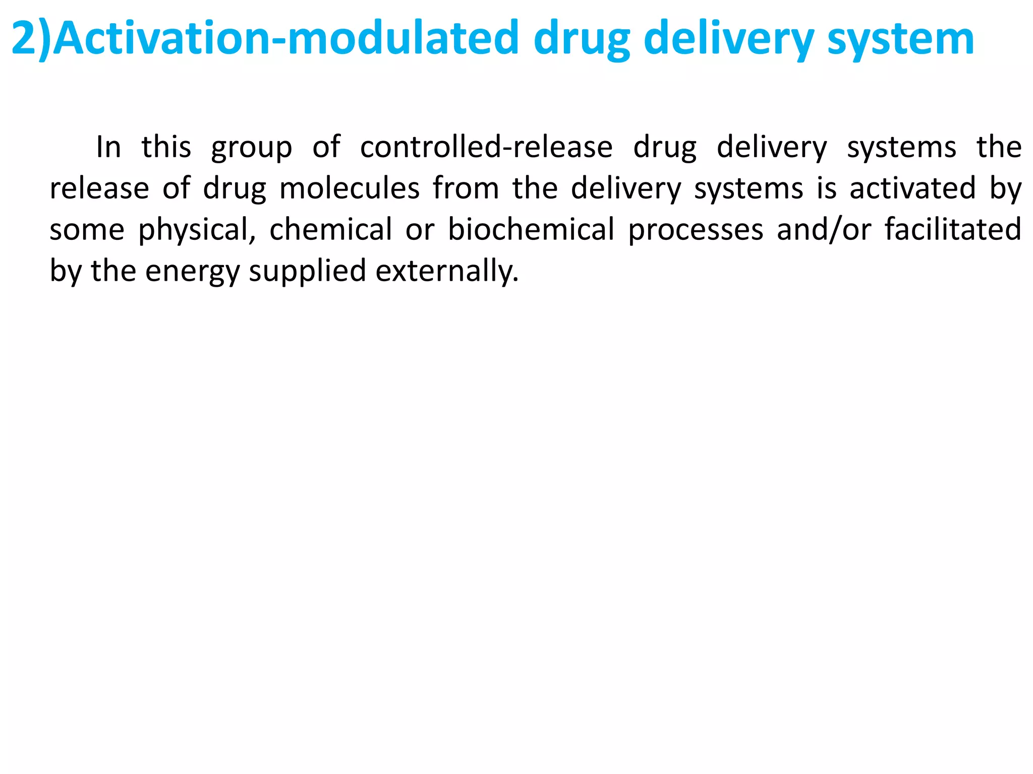 Rate controlled drug delivery system | PPTX