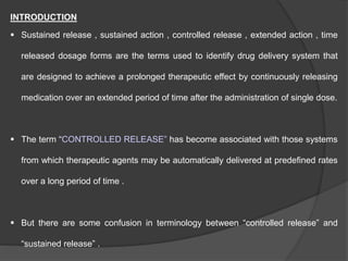 Rate controlled drug delivery system | PPTX