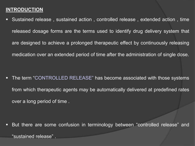 Rate controlled drug delivery system | PPTX