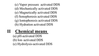 activation modulated drug delivery system drug delivery system | PPTX