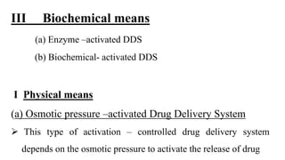activation modulated drug delivery system drug delivery system | PPTX