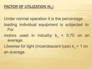 Rated diversity factor of a switchboard | PPTX