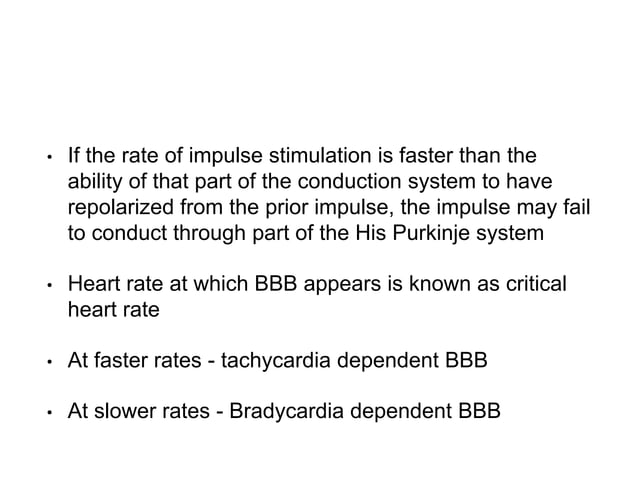 Rate dependent Bundle Branch Block | PPTX | Heart and Cardiovascular ...