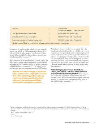 Rate Design for Distributed Generation - NET METERING ALTERNATIVES | PDF
