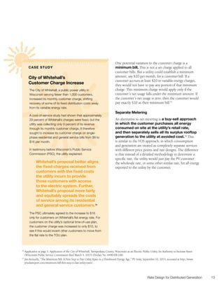 Rate Design for Distributed Generation - NET METERING ALTERNATIVES | PDF