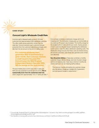 Rate Design for Distributed Generation - NET METERING ALTERNATIVES | PDF