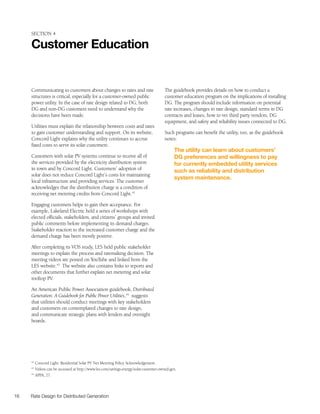 Rate Design for Distributed Generation - NET METERING ALTERNATIVES | PDF
