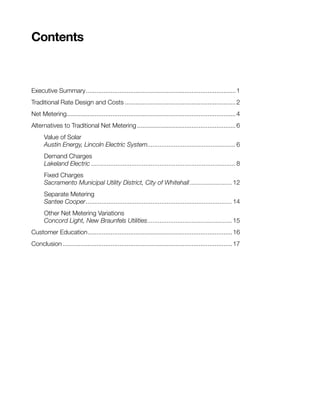 Rate Design for Distributed Generation - NET METERING ALTERNATIVES | PDF