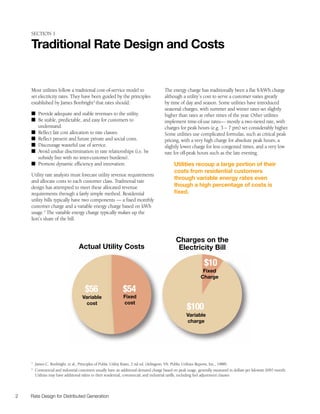 Rate Design for Distributed Generation - NET METERING ALTERNATIVES | PDF