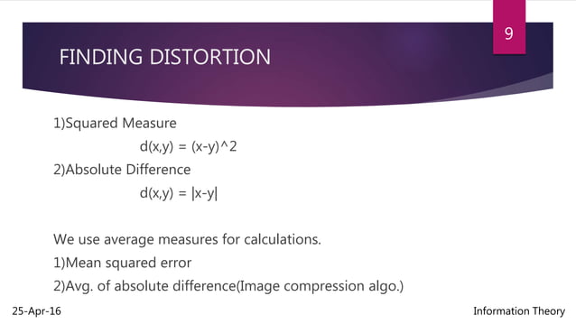 Rate Distortion Theory Ppt