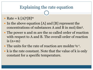 Rate equations | PPTX