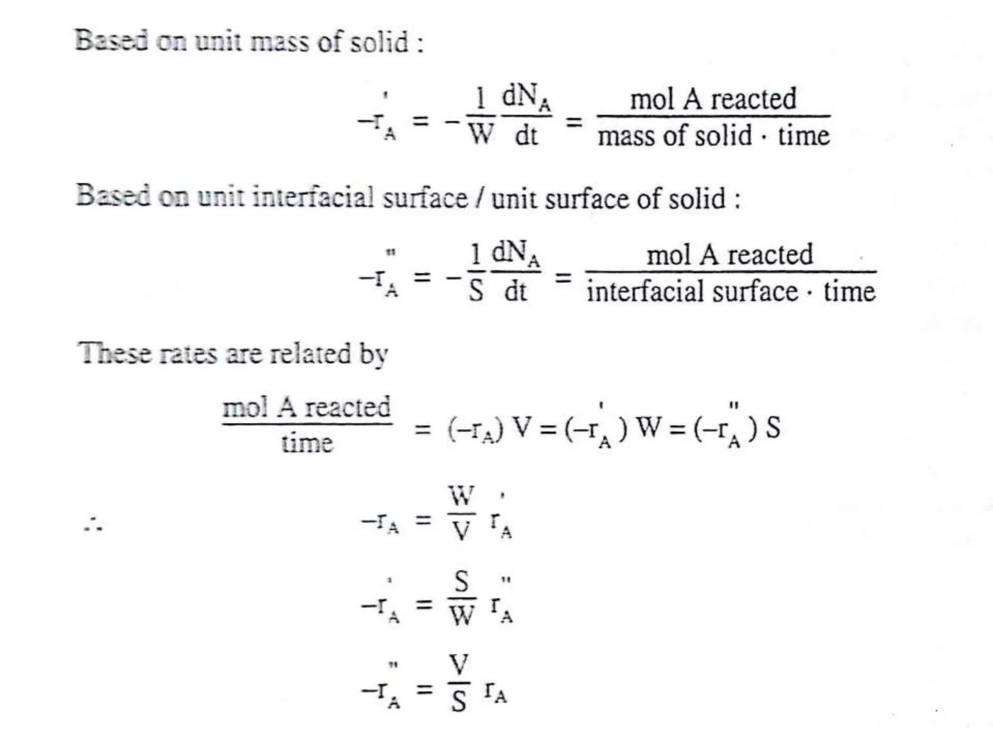 Rate Equations For Heterogeneous Reactions Combining Linear And Nonlinear Expressions Pptx