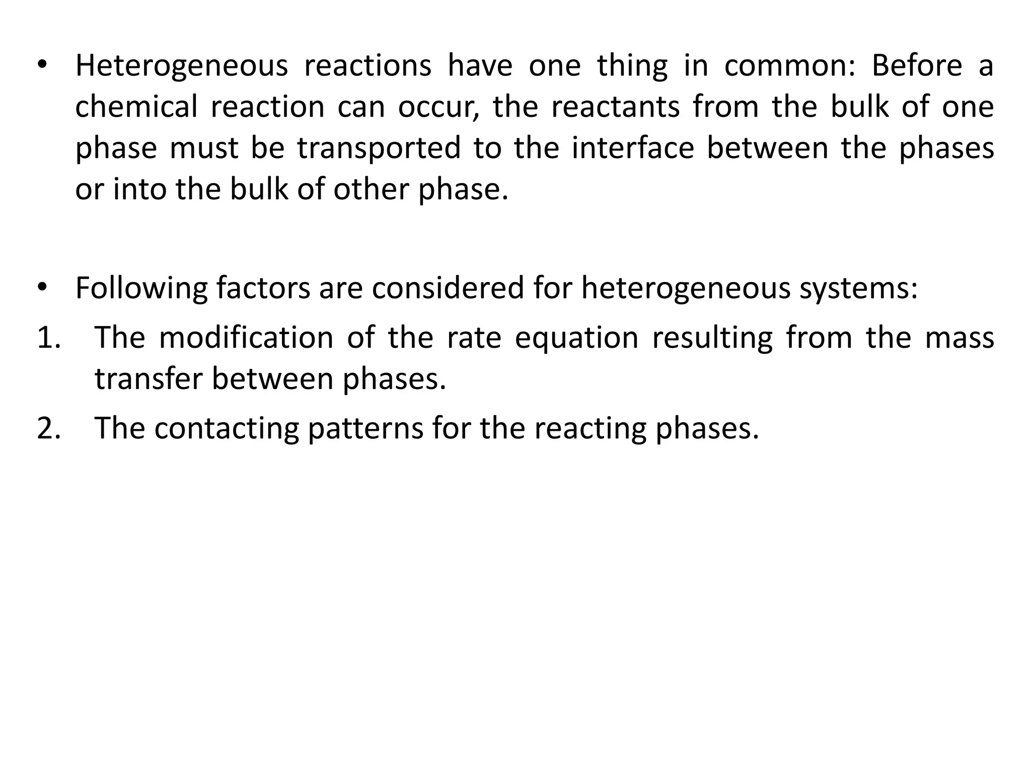 Rate equations for heterogeneous reactions combining linear and ...