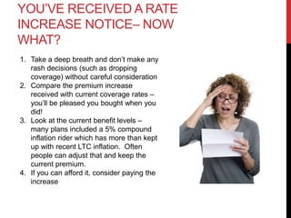 LTC Insurance Rate Increases - What You Need to Know | PPT