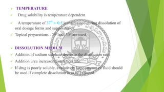 Rate limiting steps in drug absorption [autosaved] | PPTX