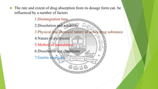 Rate limiting steps in drug absorption [autosaved] | PPTX